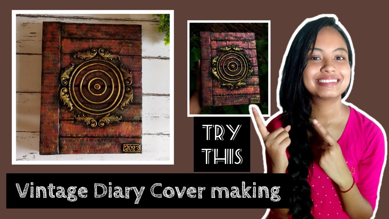 Old Diary Cover Template