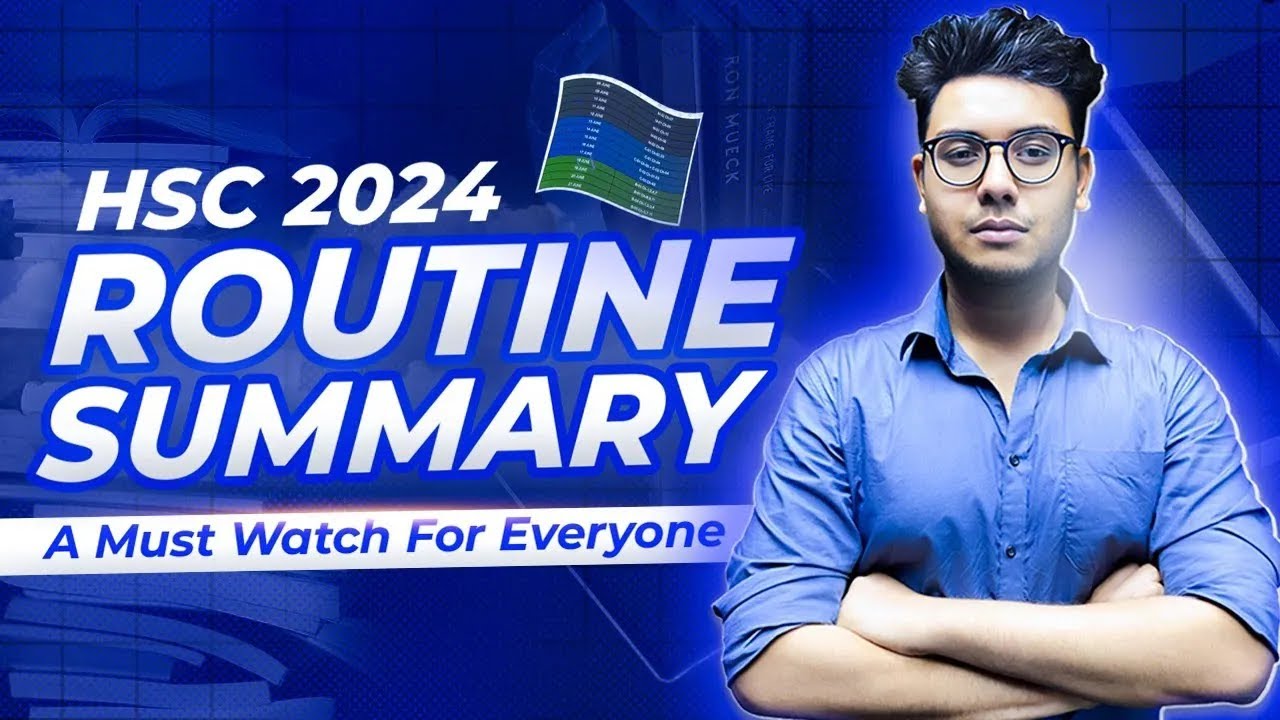 HSC 2024: কোনদিন কোন সাবজেক্ট পড়বো *HSC 24 UPDATED ROUTINE ANALYSIS ...