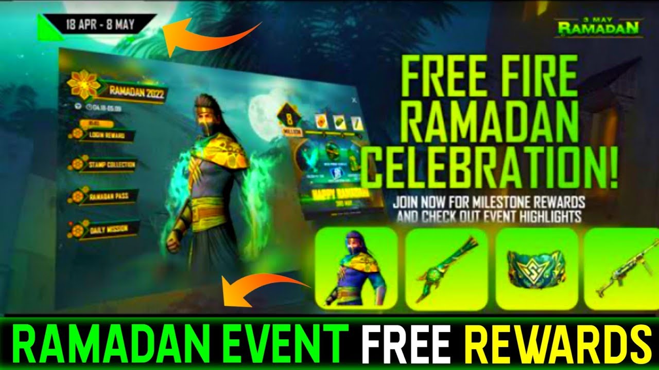 FREE FIRE RAMADAN EVENT FREE REWARDS || FREE FIRE RAMADAN EVENT UPDATES ...