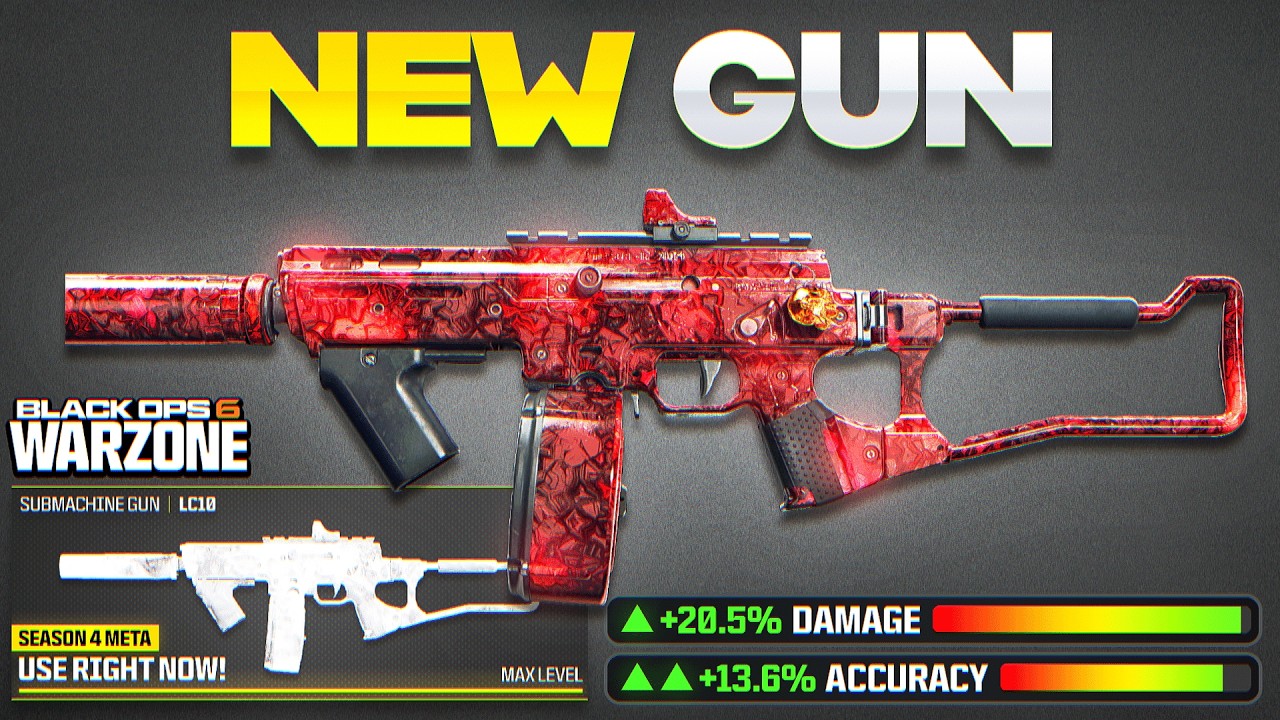 *NEW* LC10 SMG META in WARZONE BO6 after SEASON 4 UPDATE! (Best LC 10 ...