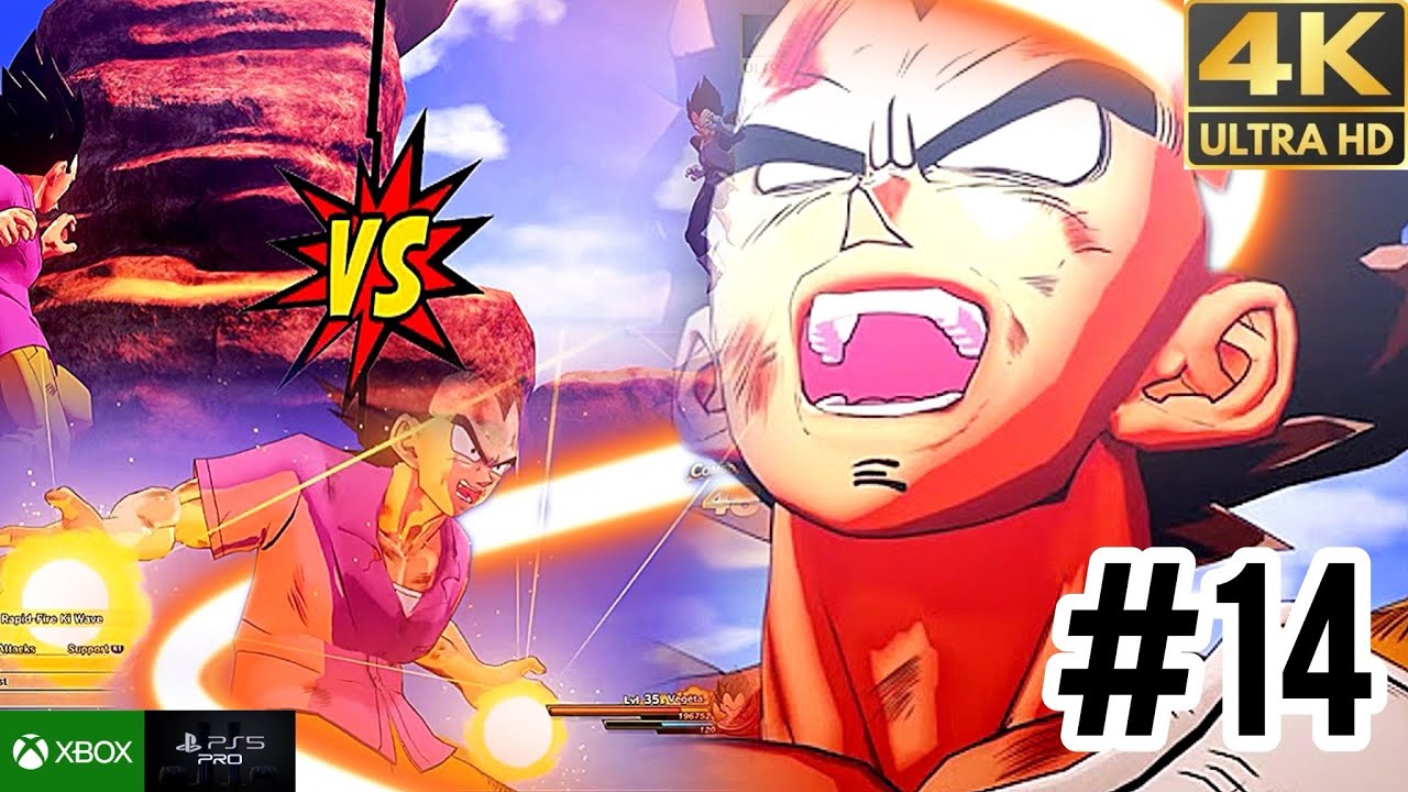 DRAGON BALL KAKAROT PS5 XBOX 4K #14 VEGETA VS VEGETA - YouTube