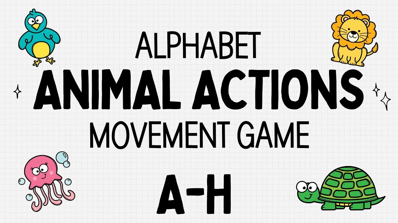 ABC Animal Walk Activity A-H | Alphabet Motor Activity | Occupational ...