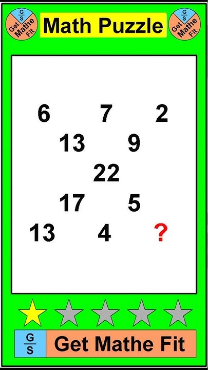 Math Puzzle 7 #shorts - YouTube