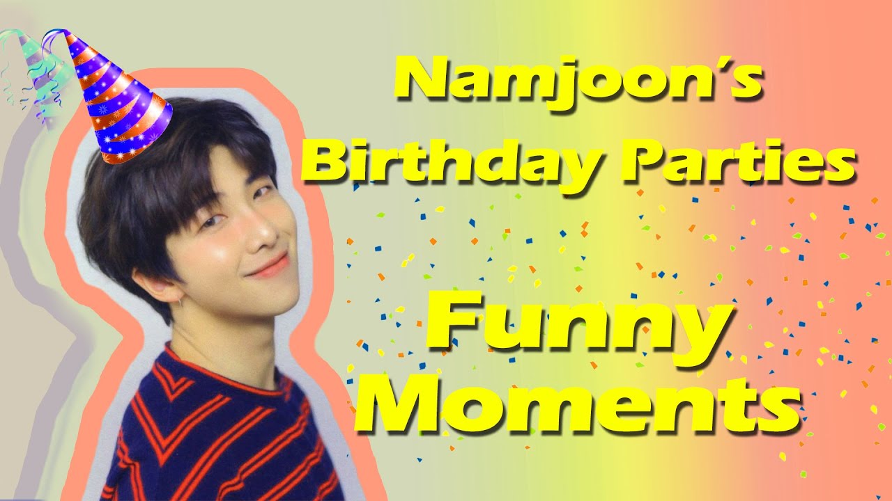 (RM BTS) Namjoon's Birthday party is a mess - YouTube