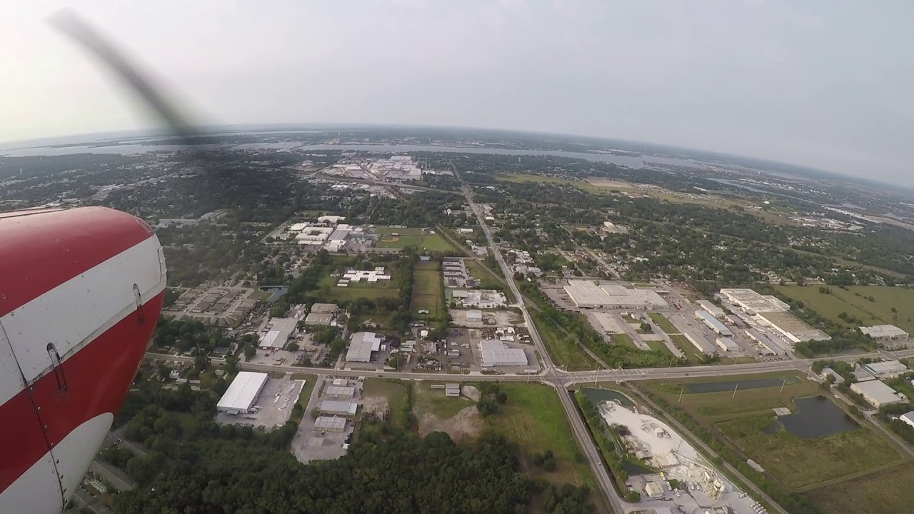 Flight 721 Cessna 140A back from SRQ after Garmin transponder install ...