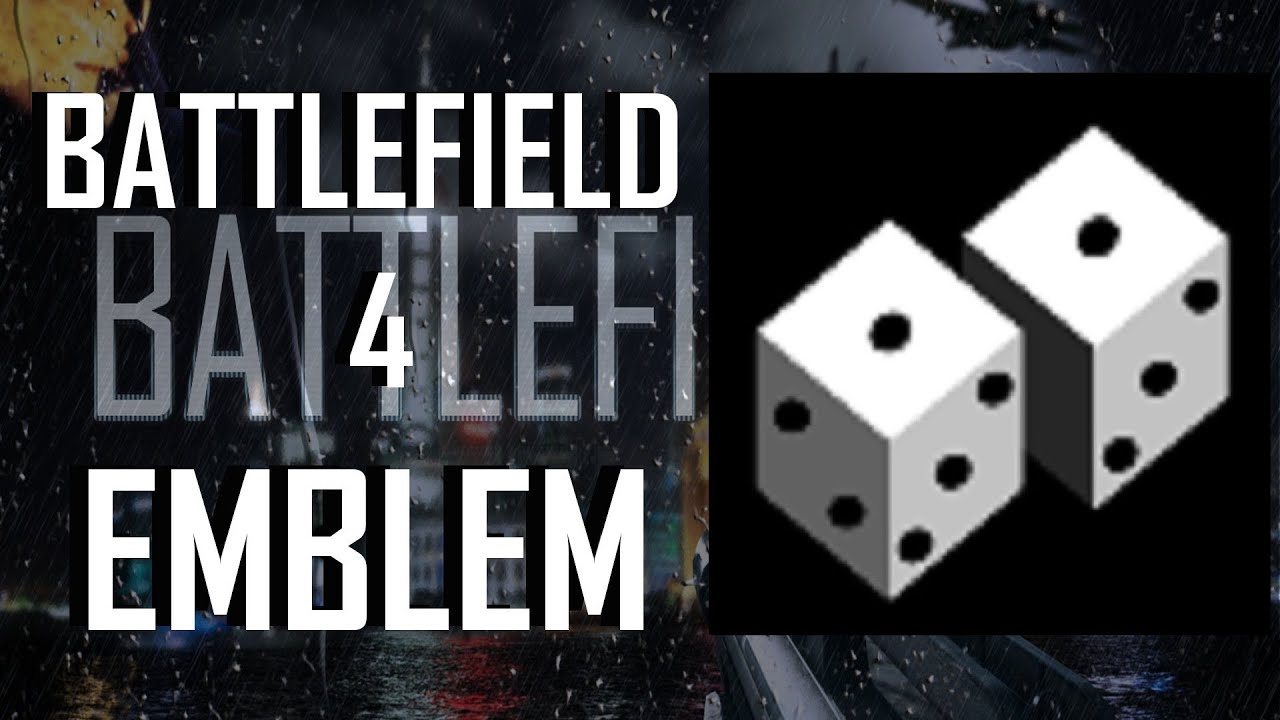 Battlefield 4 / BF4 : Dice Emblem Tutorial - YouTube