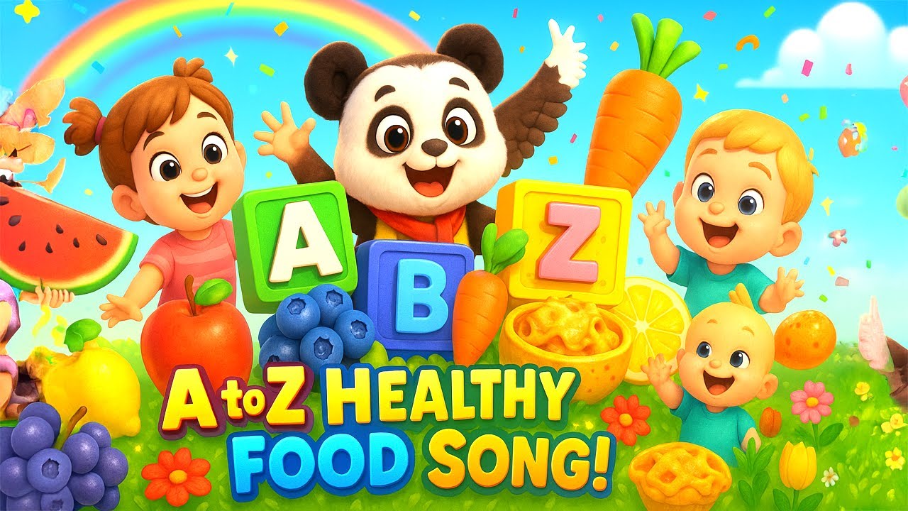 A to Z Healthy Foods Song 🍎 ABC Alphabet Song for Kids #nurseryrhymes # ...