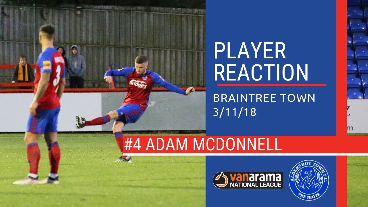Adam McDonnell Post-Match: Braintree Town (H) - YouTube