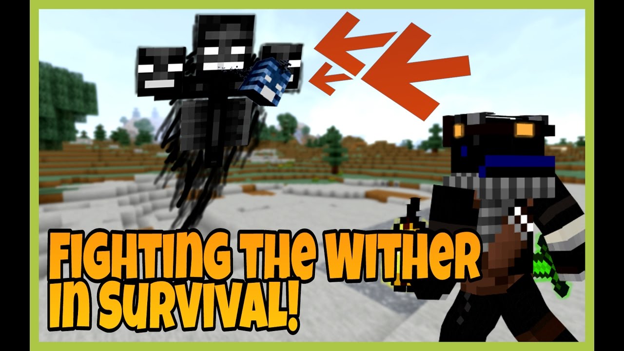 Epic Wither Fight In Survival! | New Features Gameplay | Minecraft PE ...