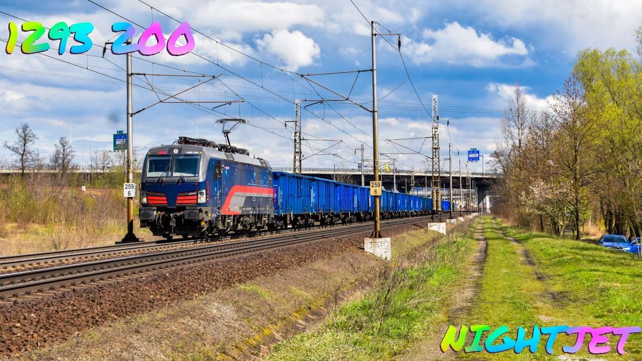 Vectron 1293 200 ,,NIGHTJET" z węglarkami |Ostrava svinov. - YouTube