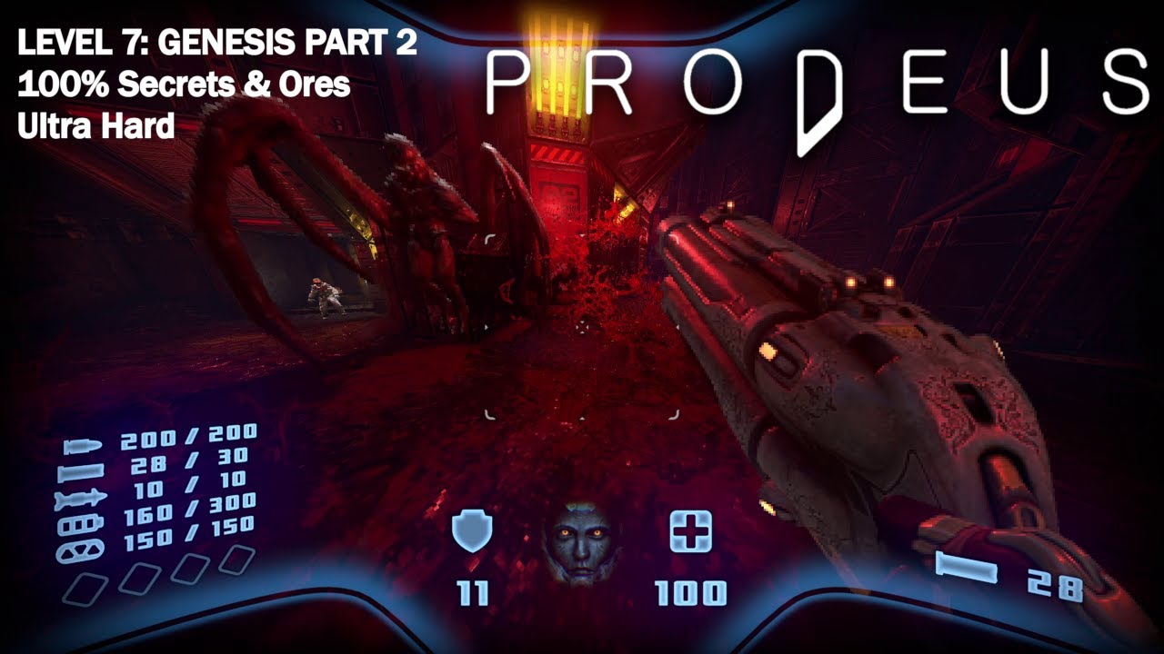 Prodeus - Level 7: Genesis Part 2 (Ultra Hard, 100% Secrets/Ores) - YouTube