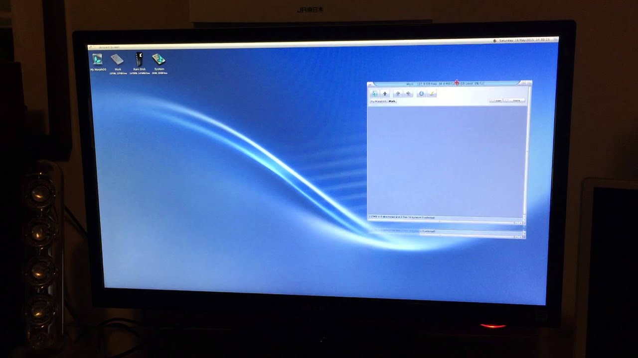 MorphOS 3.8 slow screen update on sam460cr - YouTube