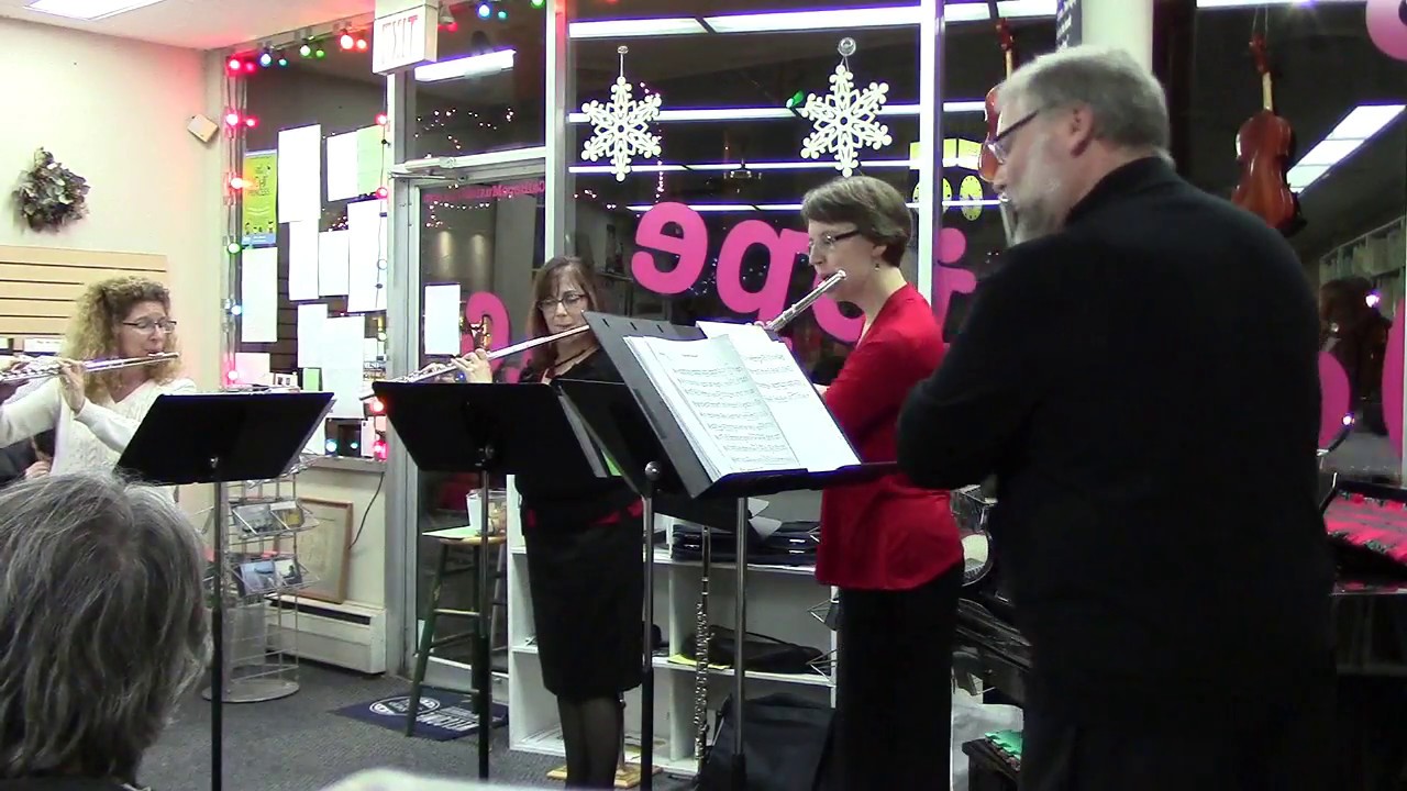Philadelphia Flute Quartet - Christmas 2017 - Calliope Music - YouTube