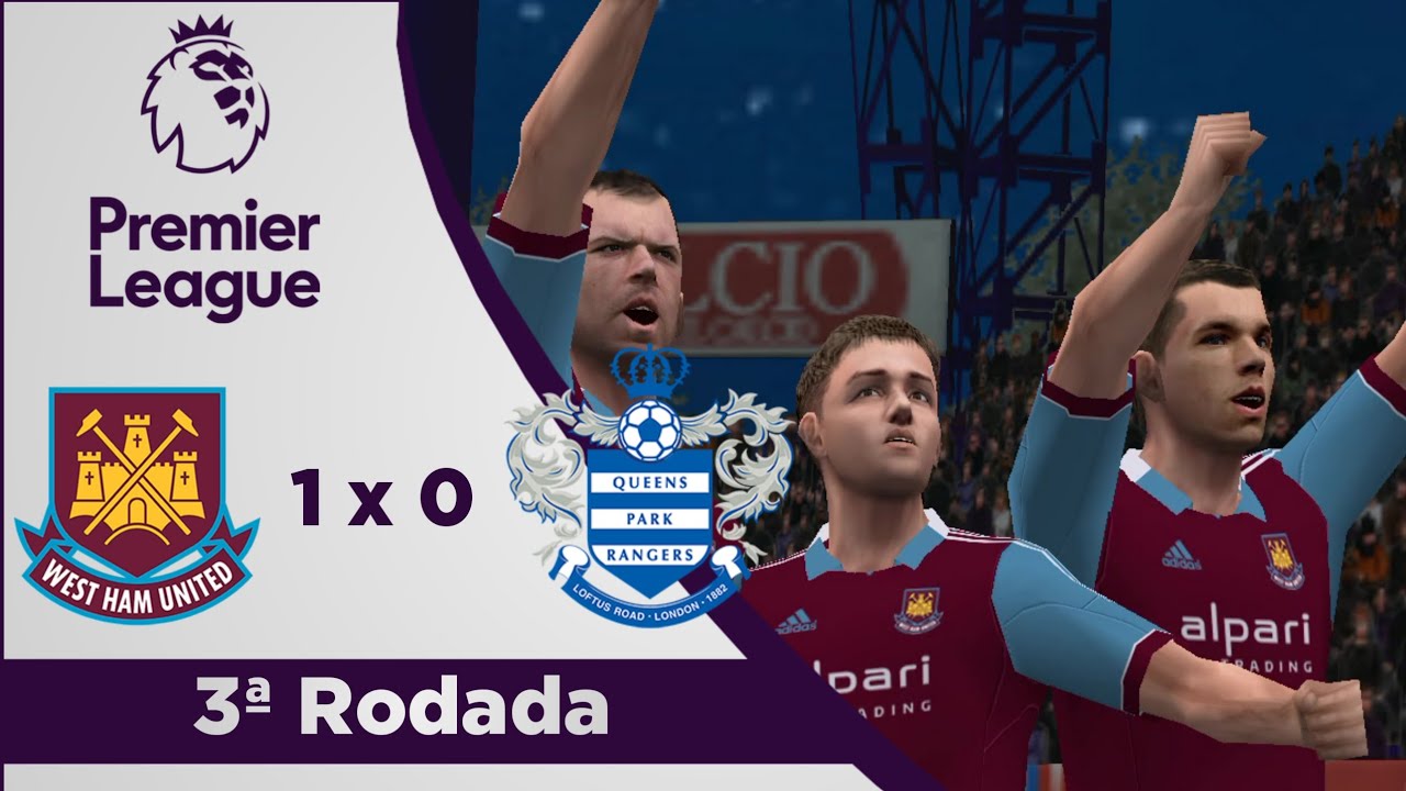 West Ham vs Queens Park Rangers | PES 2011 PSP | 3ª Rodada Premier ...