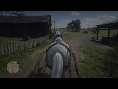 First person single horse cart run rdr2 - YouTube