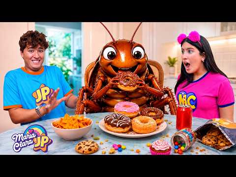 Maria Clara e JP vs A BARATA GIGANTE! Quem vence? 🪳