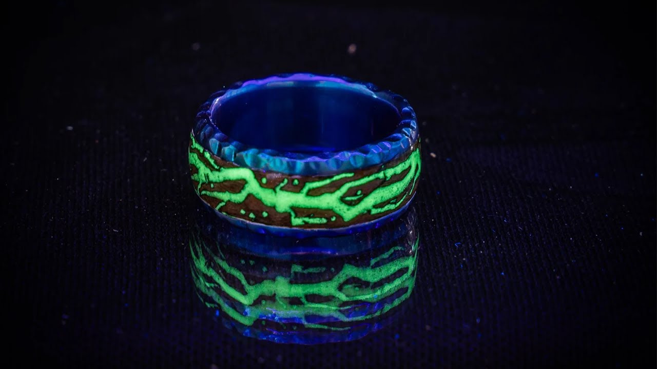 Making Titanium Lightning Glow Ring - YouTube