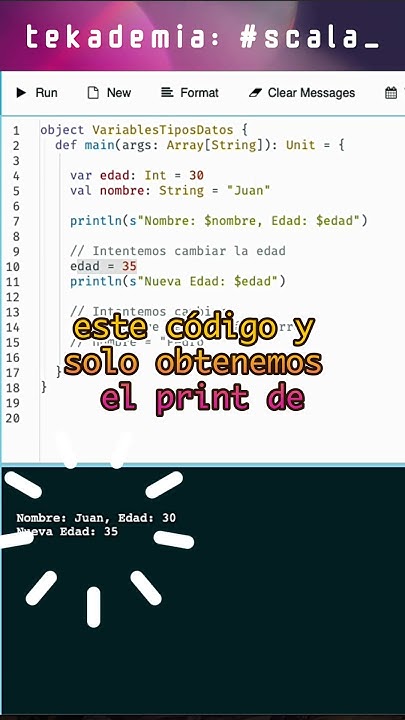 🚀 | 02: Declarar Variables #scala | #bigdata #code #programming #tech #tutorial #coding # ...