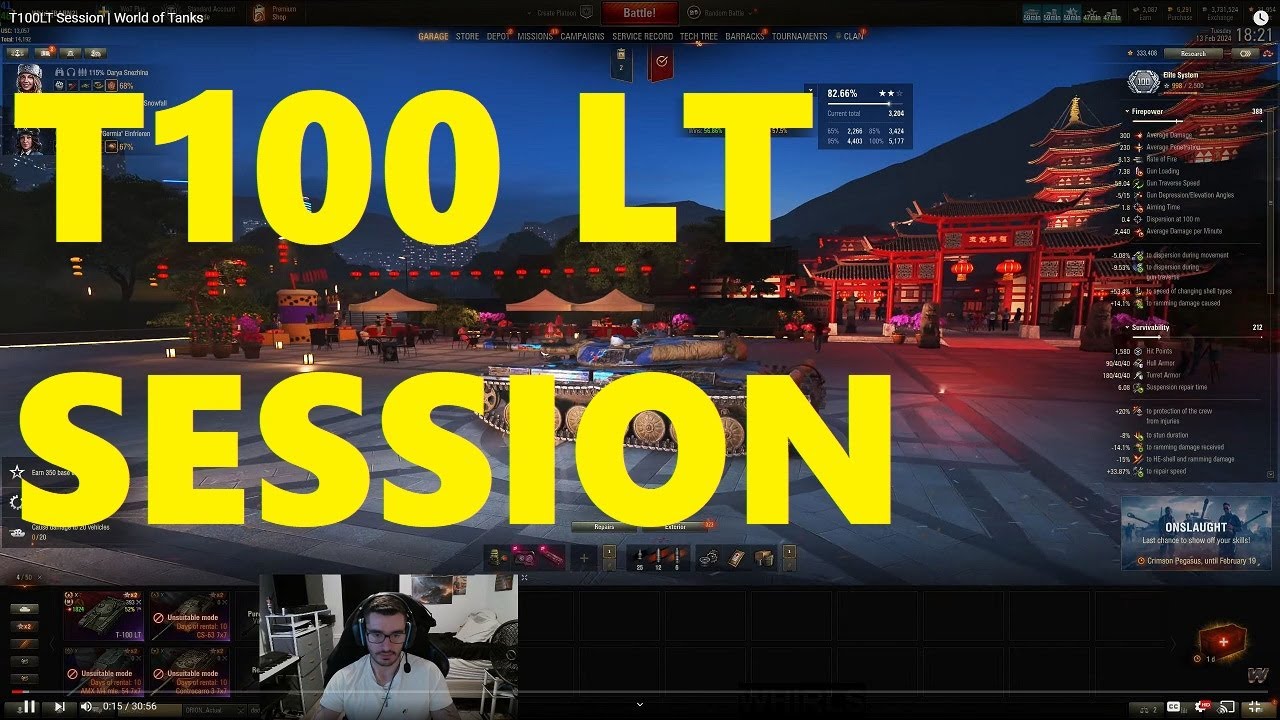 T100LT Session | World of Tanks - YouTube