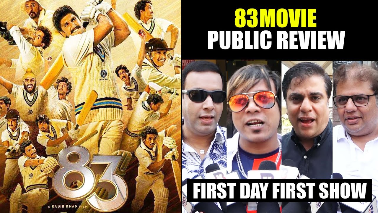 83 Movie Public Review | First Day First Show | Ranveer Singh, Deepika ...