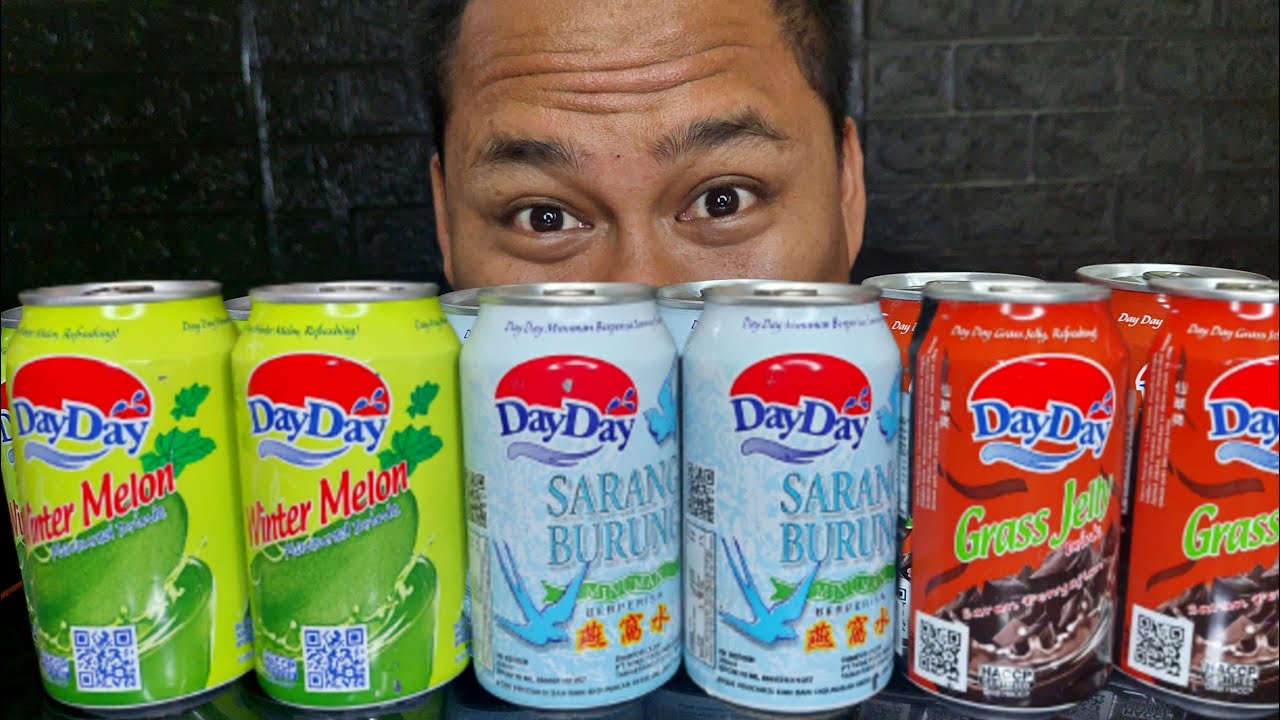 LAMBUNG KEMBUNG😱 MINUMAN KALENG DAY DAY CINCAU, SARANG BURUNG WALET ...