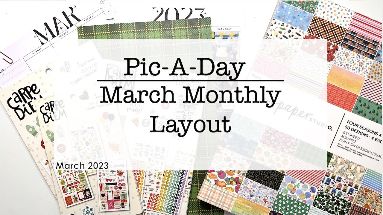 Decorate Planner with Me - March Pic-a-Day Monthly (Happy Planner ...
