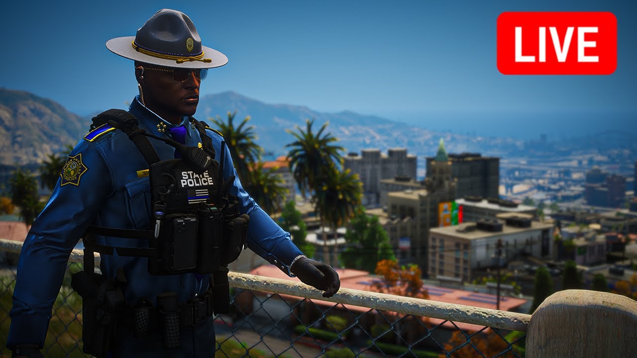 Patroling As A State Trooper in GTA 5 RP *MEMBERS ONLY* - YouTube