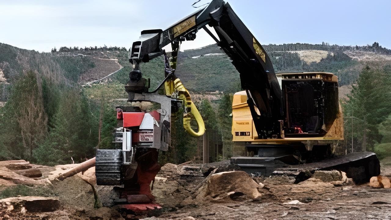 Mega Machine Material handling excavators Truck cranes Tigercat Forest ...