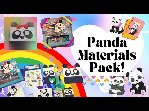 DIY Panda Stationary Set! 🐼 - Panda Paper Craft - How To Make Panda ...