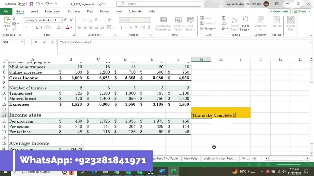 Shelly Cashman Excel 365/2021 | Module 6: SAM Project 1a | Maxwell ...