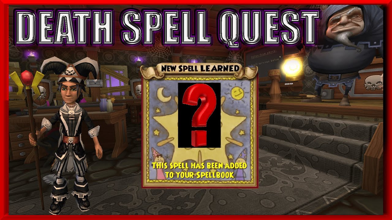 Wizard101 Level 12 Death spell Quest - Proving Our Strength! - YouTube
