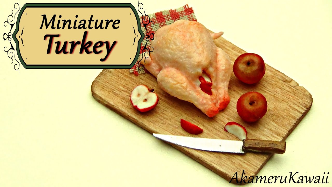Miniature Uncooked Thanksgiving Turkey - Polymer Clay Tutorial - YouTube
