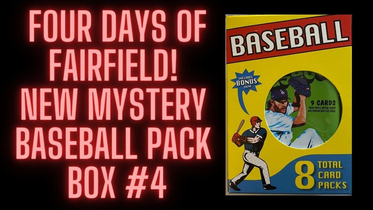 FOUR DAYS OF FAIRFIELD! NEW MYSTERY BASEBALL PACK BOX #4! #TRENDING # ...