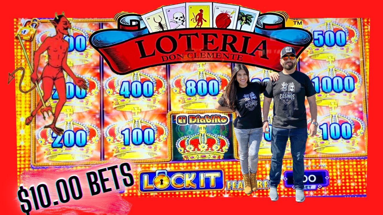 😈 LOTERIA EL DIABLO SLOT MACHINE | APUESTAS DE $10.00 EN HARD ROCK ...
