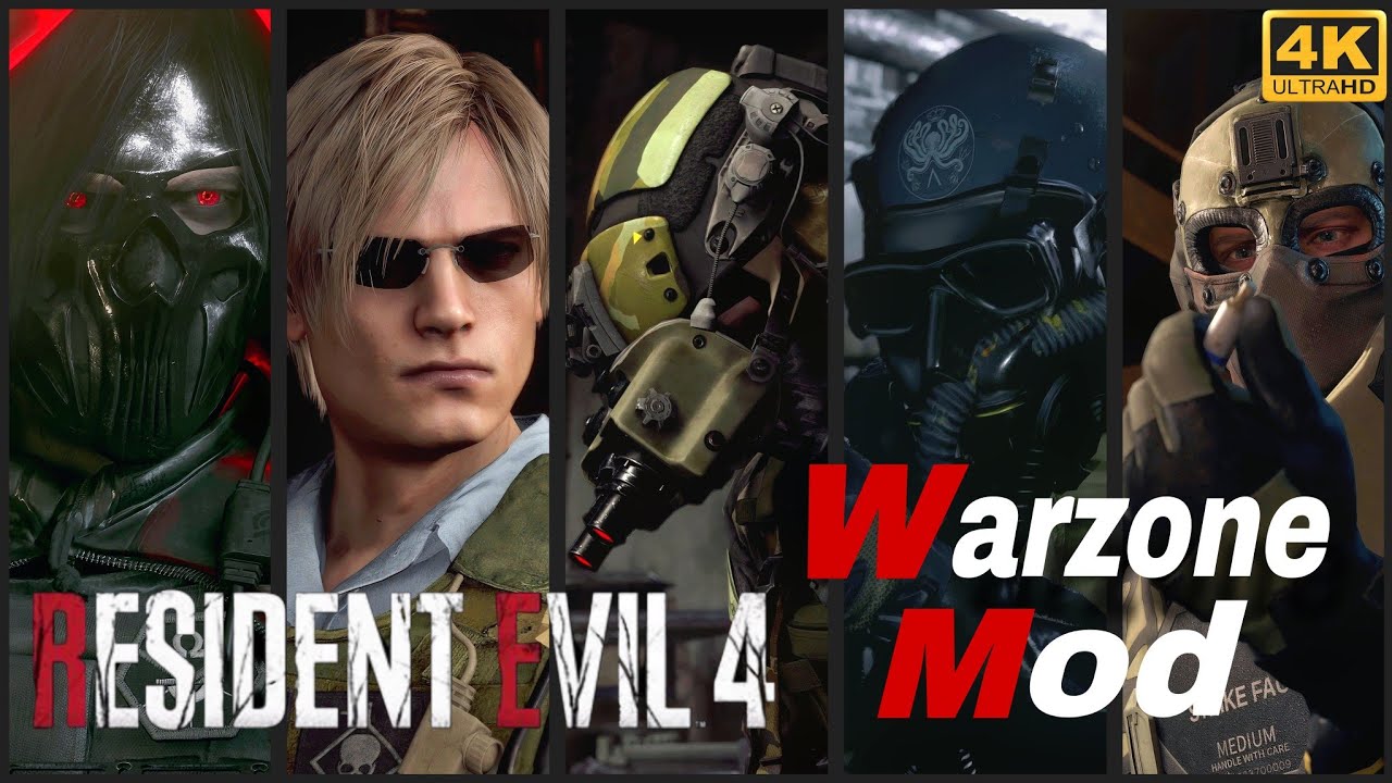 Resident Evil 4 remake COD Warzone Custom Pack PC Mod - YouTube