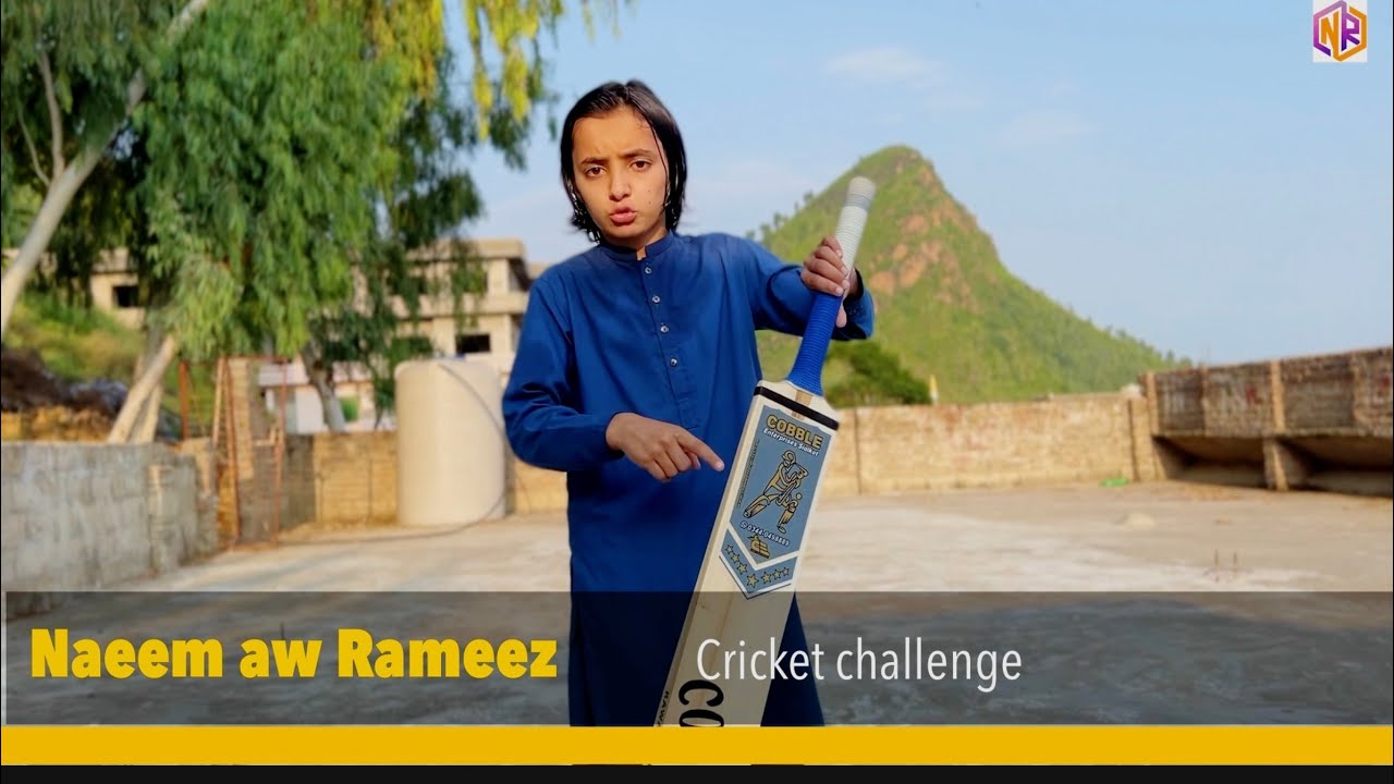 Cricket challenge with Rameez 😏 - YouTube