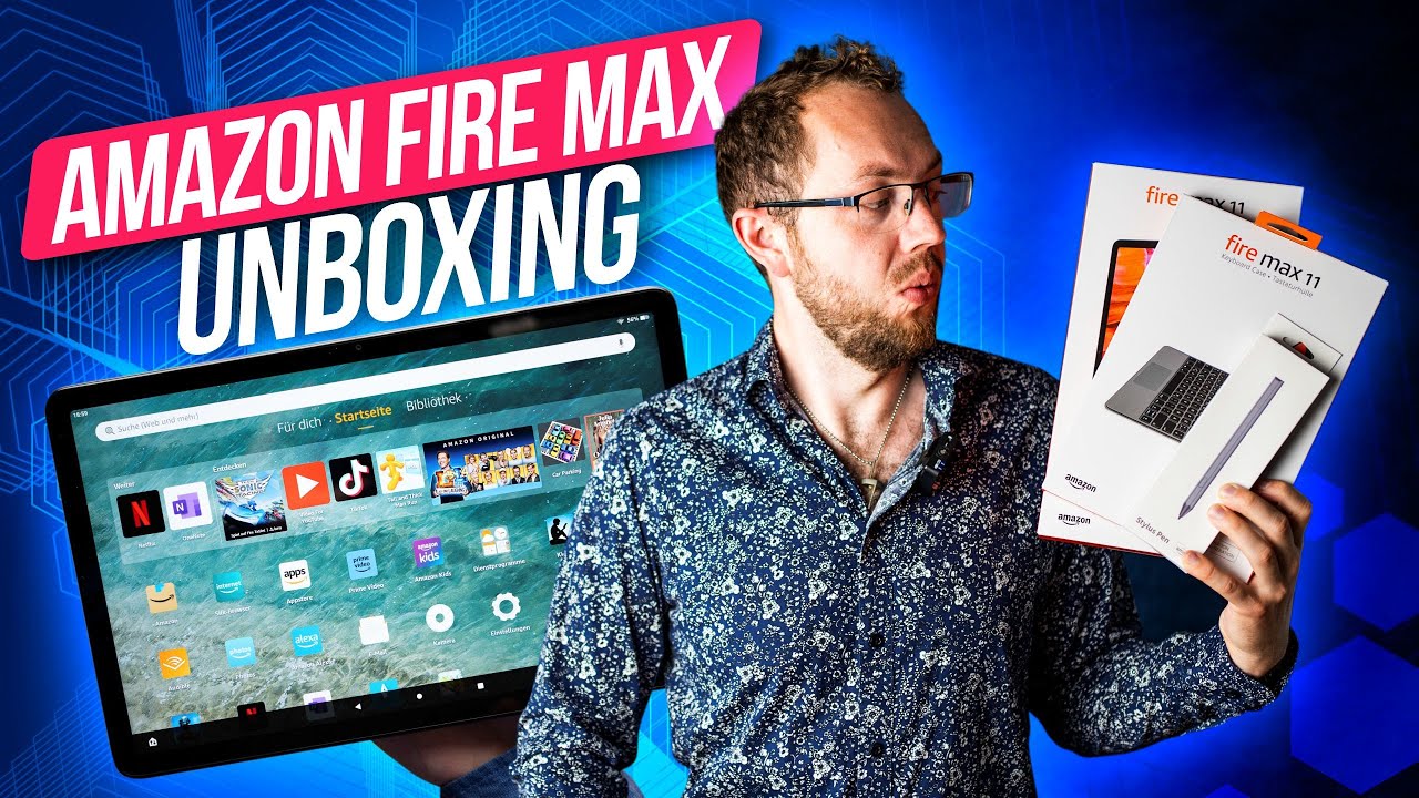 Amazon Fire Max 11 Unboxing: Including Pen & Keyboard! - YouTube