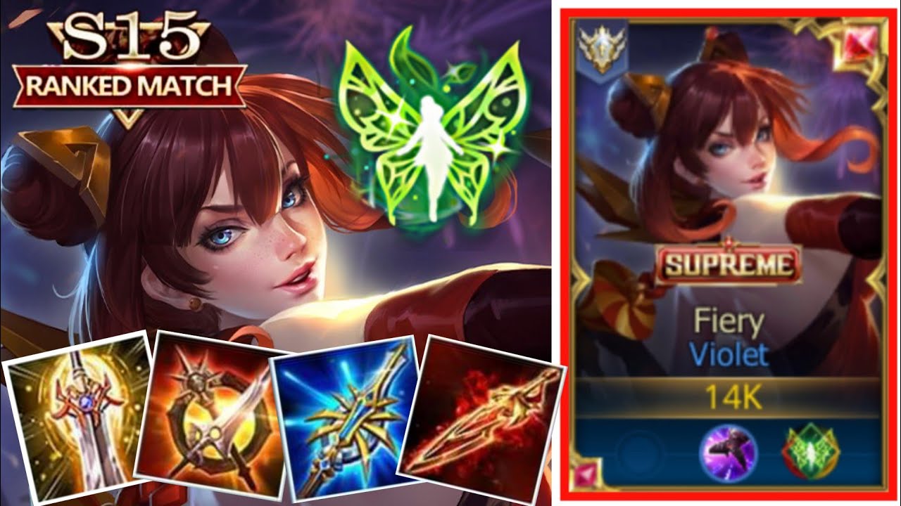 ROV : Violetยืนเลนโหดๆ ไวโอเล็ตSS15 ออกของโหด+รูน+พลังแฝงโกง !! - YouTube