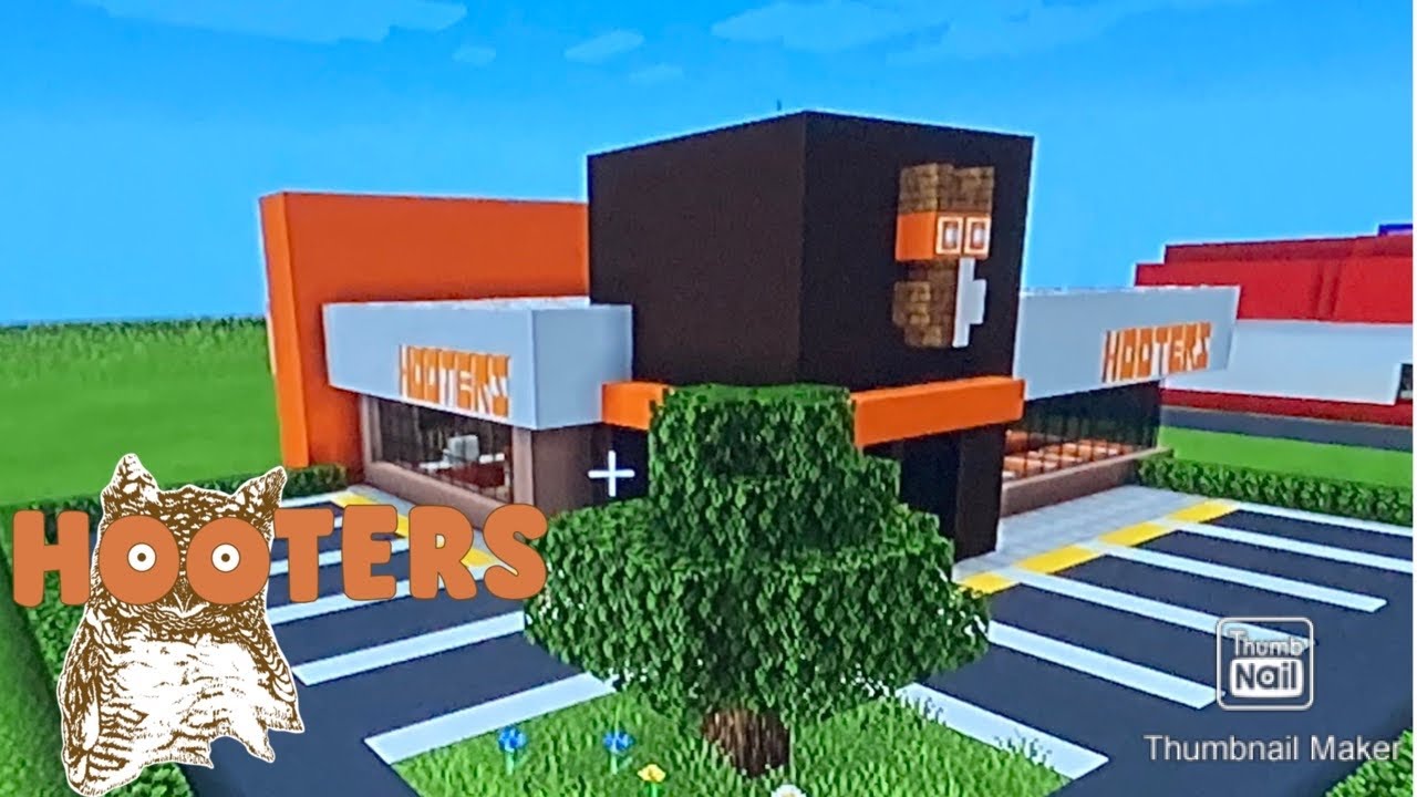 Minecraft Tutorial #83: How To Make A Hooters (Restaurant) - YouTube