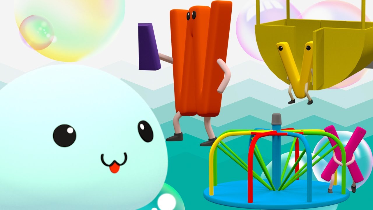 Learning alphabet VWX with slime - YouTube