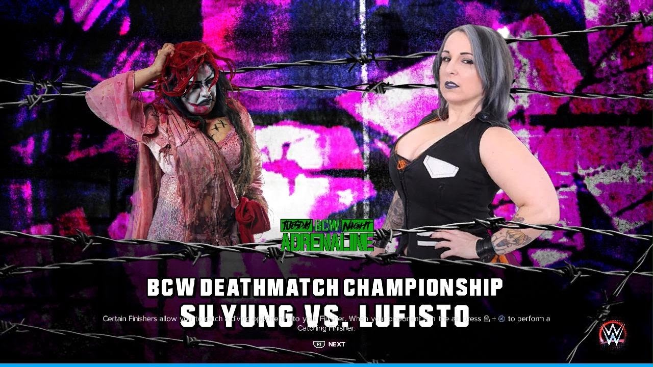[BCW: Adrenaline (Ep.24) Match 2] Su Yung vs LuFisto { BCW Deathmatch ...