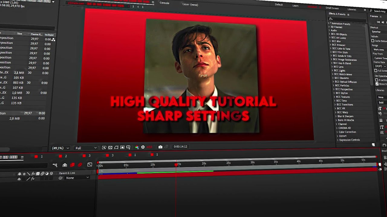 High Quality Tutorial | Sharp Settings | After Effects - YouTube