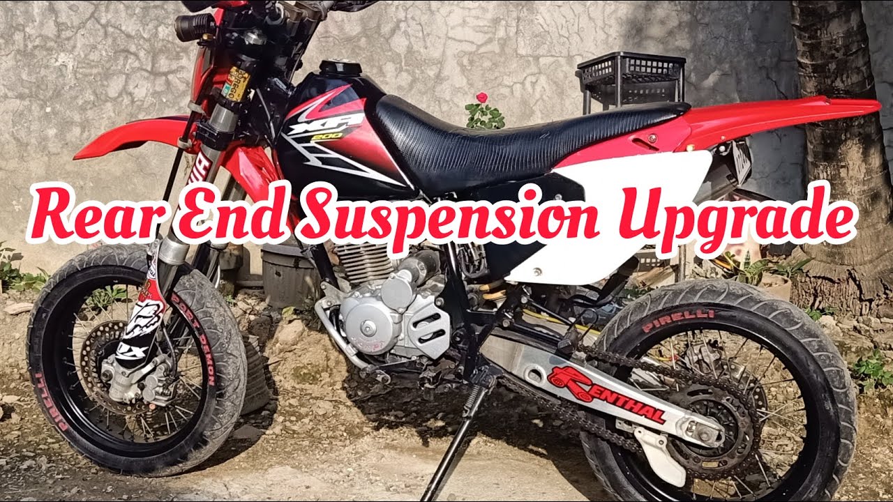 XR200 Rear End Suspension Upgrade/YZ250 swing arm/XR200 Modified/DIY ...
