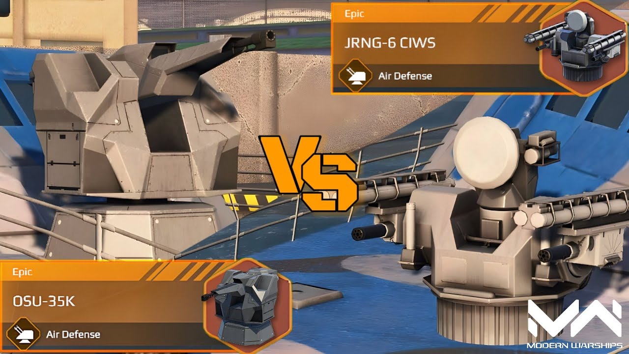 JRNG-6 CIWS Vs OSU-35K | Epic Air Defense Comparison | Modern Warships ...