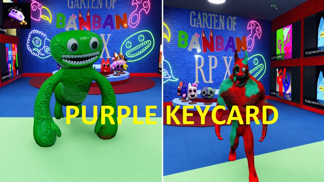 How to get PURPLE KEYCARD in GARTEN OF BANBAN RP X [NEW UPDATE] ROBLOX ...