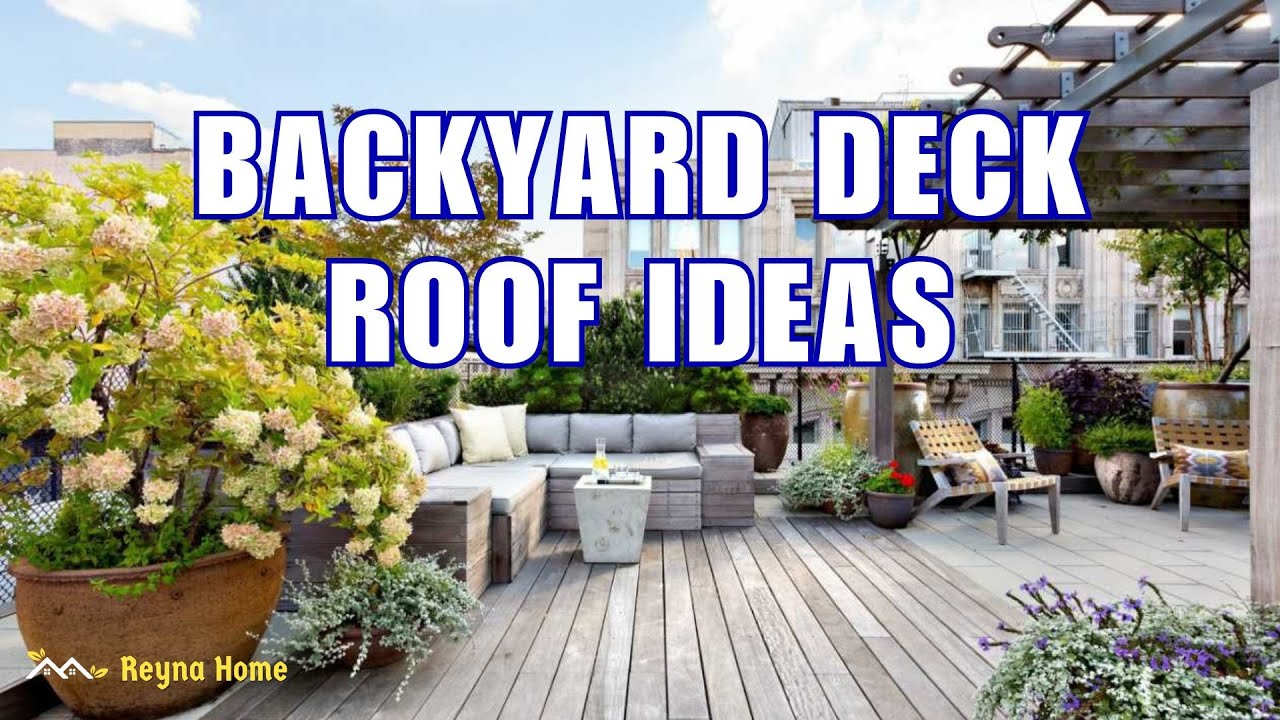 Cozy Roof Designs For Backyard Decks Easy Backyard Deck With Roofing ...