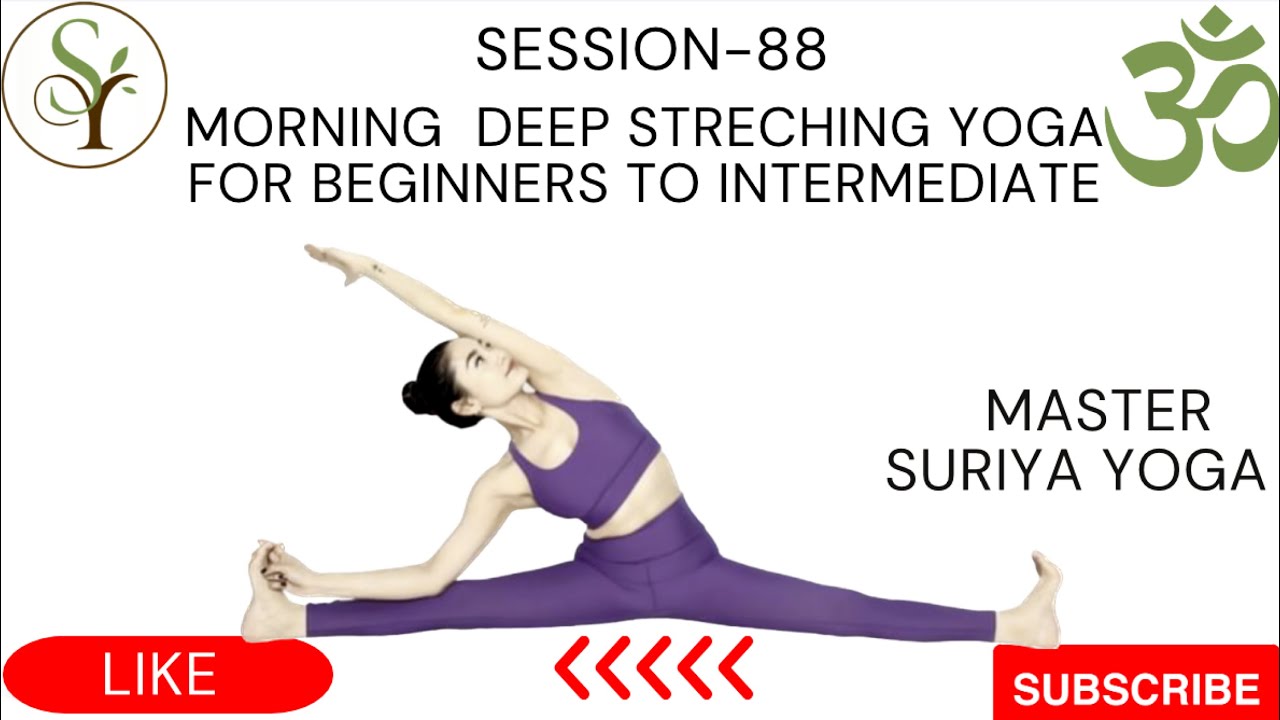Morning deep stretching yoga For Beginners To Intermediate level yoga ...