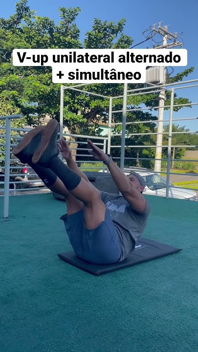 V-up unilateral alternado + simultâneo - YouTube