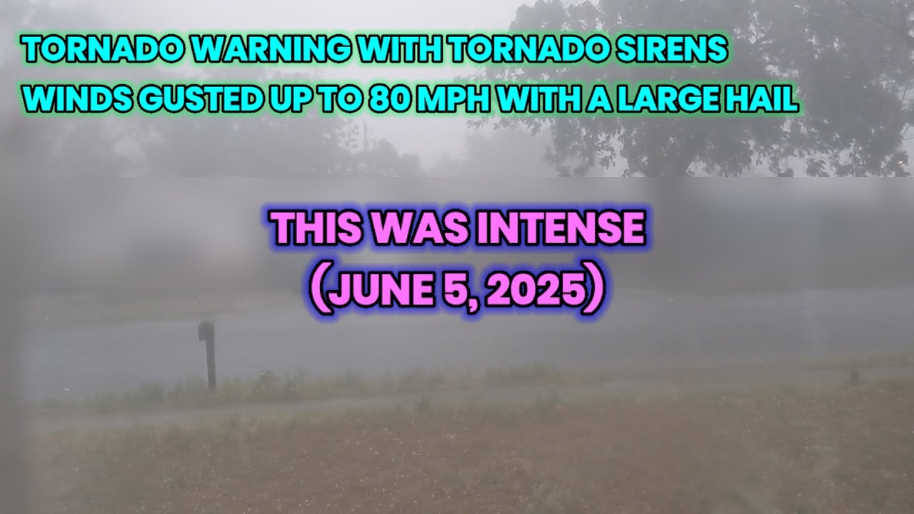 DAMAGING STORM WITH 80 MPH WINDS AND LARGE HAIL ( TORNADO WARNING AND ...