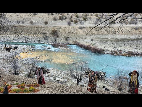 Göçebe yaşamı: şiddetli yağmur, bekçi köpeğinin kaybolması, Khersan Nehri'ndeki bekar göçebe kızları